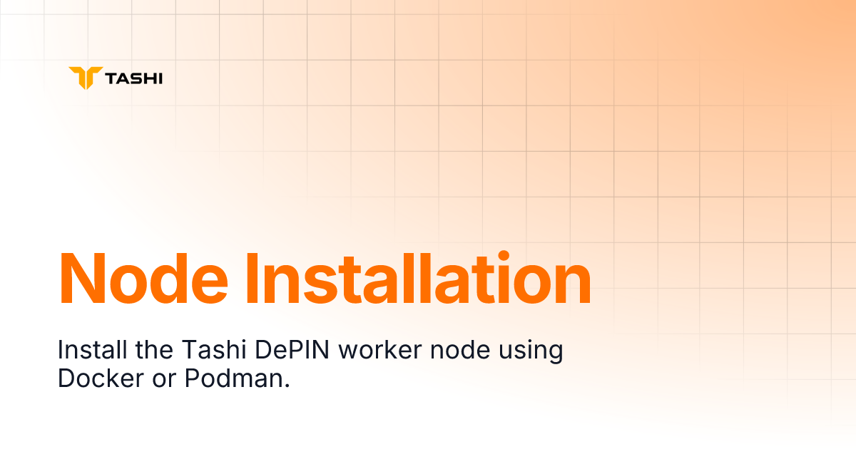 Node Installation | Documentation